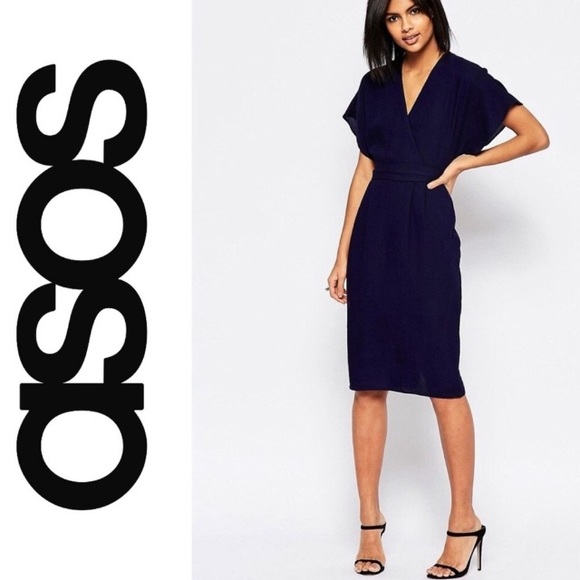 ASOS | Dresses | Asos Black Drop Sleeve Cocktail Dress | Poshmark